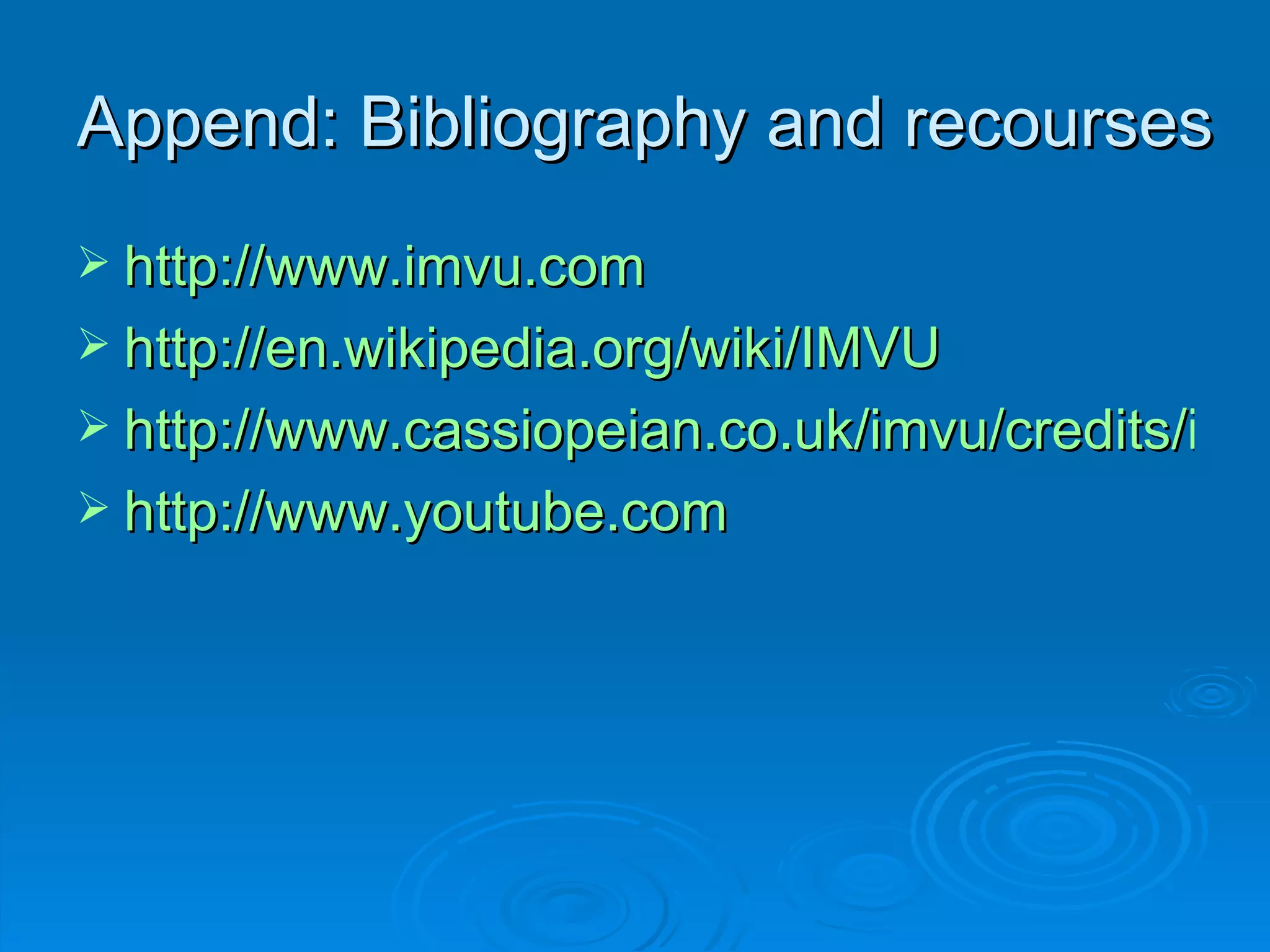 IMVU presentation | PPT