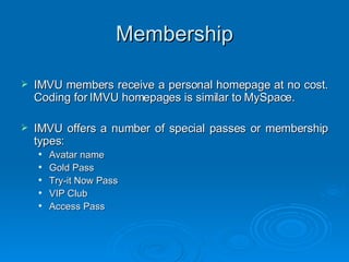 IMVU presentation | PPT