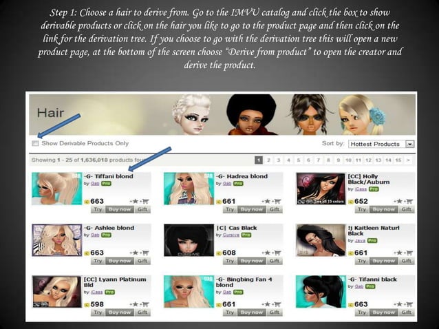 Imvu hair submission | PPT
