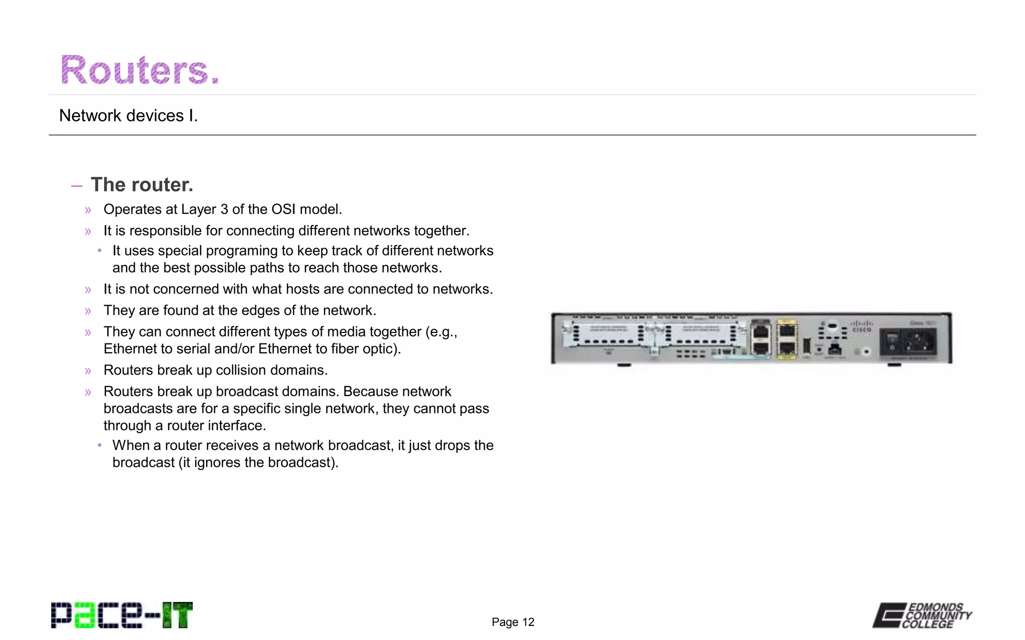 Pace IT - Network Devices (part 1) | PPTX