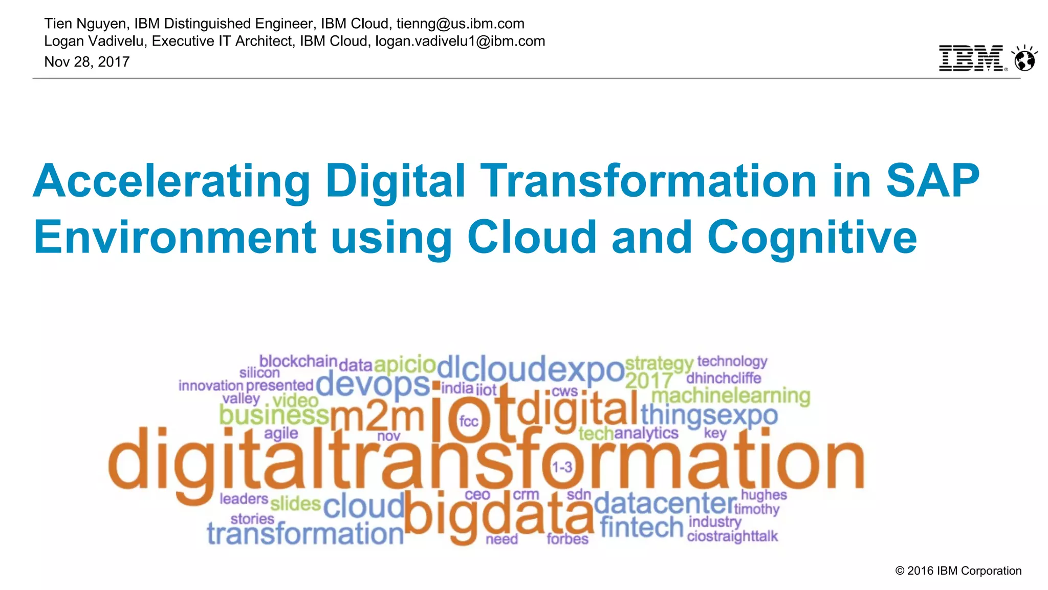 Accelerating Digital Transformation In Sap Environment Pdf
