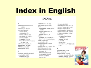 Book Index Examples
