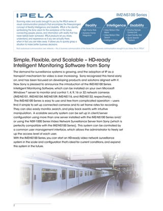 Imz ns100 brochure-final3-09 | PDF