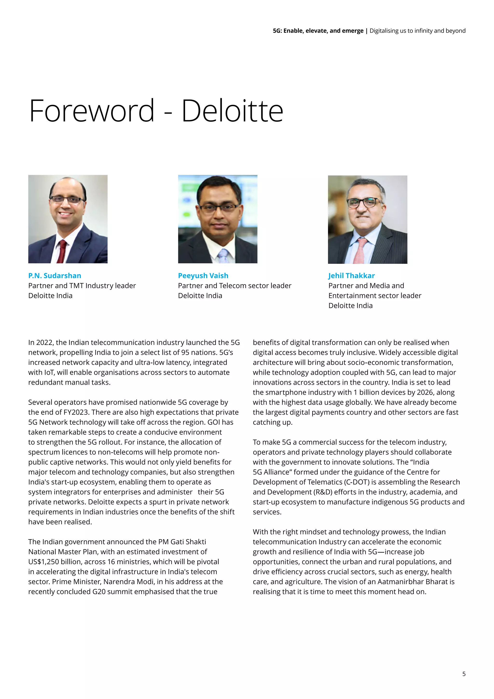 5G – Enable, elevate, and emerge Digitalising us to infinity and beyond | PDF