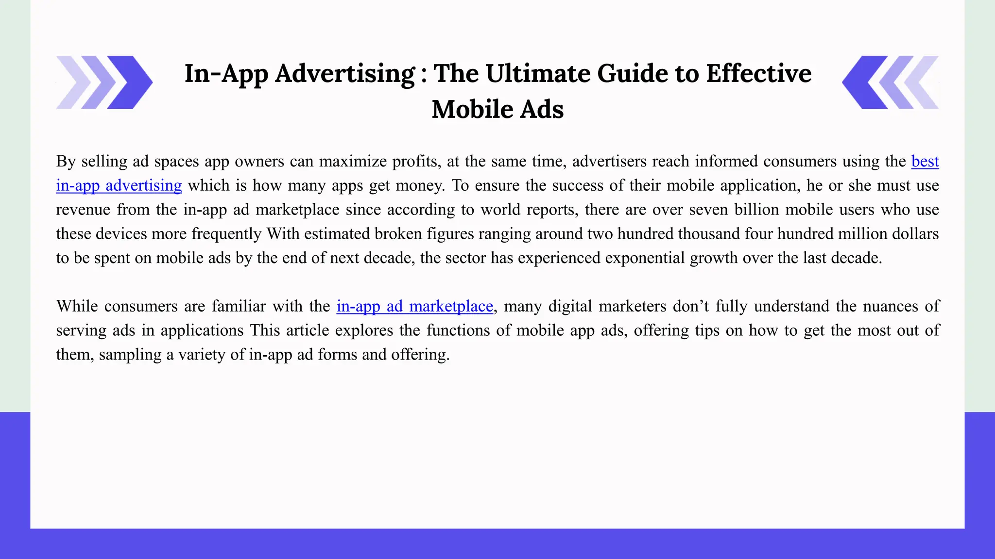 In-App Advertising The Ultimate Guide to Effective Mobile Ads.pptx ...