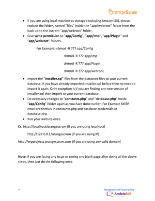 Orangescrum In App Chat Add-on User Manual | PDF