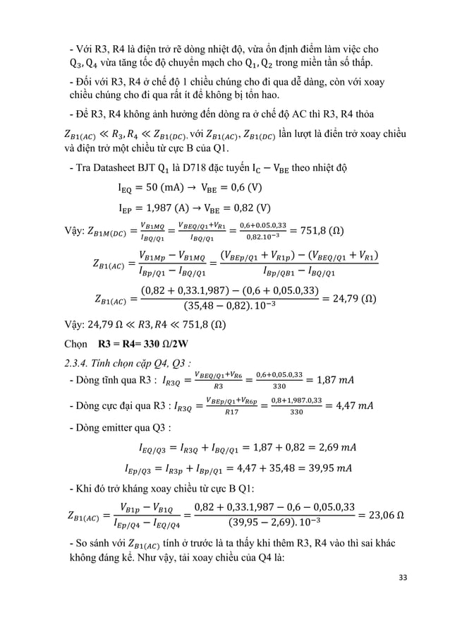 báo cáo mạch OTL vi sai | PDF