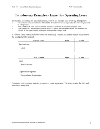 In class lease examples with ifrs f08 | DOC | Business Banking ...