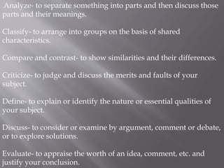 In class Essay Exams | PPT