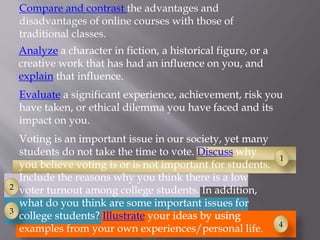 In class Essay Exams | PPT