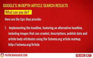 Future Proof Search - Episode 1 - Google's In-Depth Articles Section ...