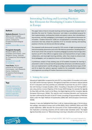 Innovating Teaching and Learning Practices: Key Elements for Developing ...