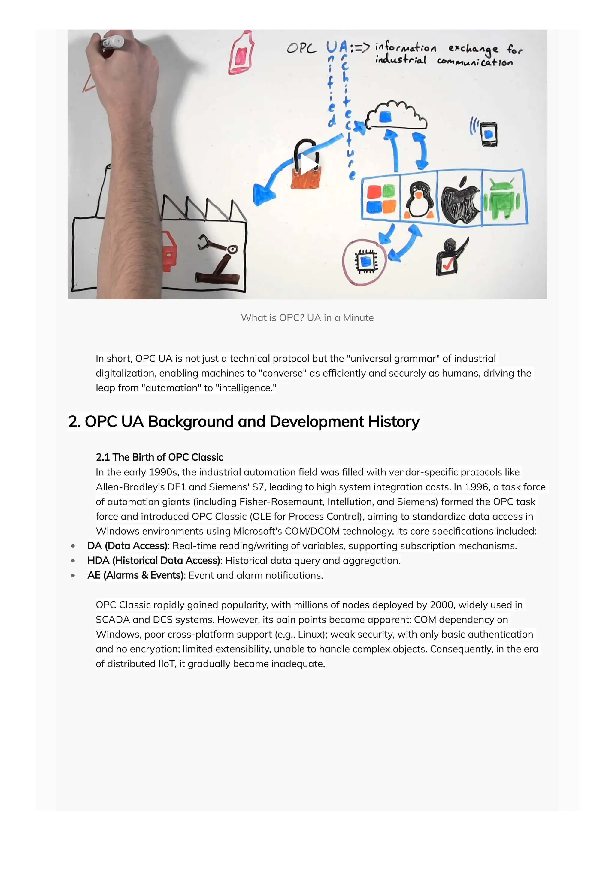 In-Depth Analysis of the OPC UA Protocol From Background, Development ...