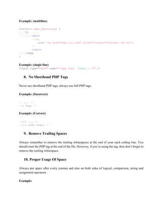 In-Depth Guide On WordPress Coding Standards For PHP & HTML | PDF | Web Development | Internet