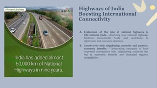 In-Depth Insight into the Impact of Indian National Highways on Trade ...