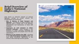 In-Depth Insight into the Impact of Indian National Highways on Trade and Commerce | PPT