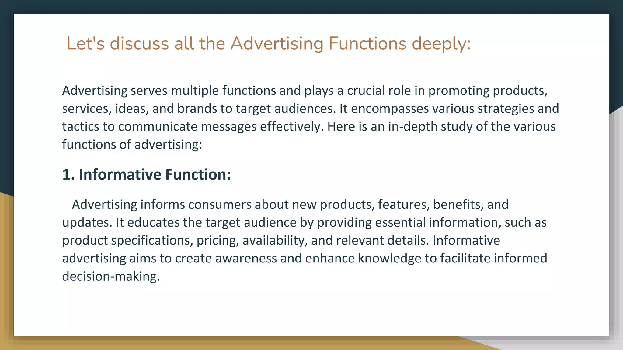 In-depth study of various Functions of Advertising.pptx
