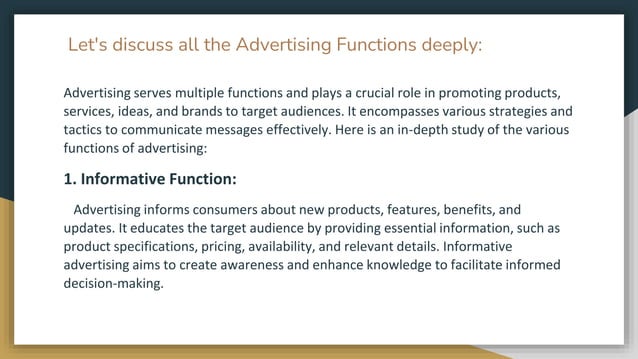 In-depth study of various Functions of Advertising.pptx