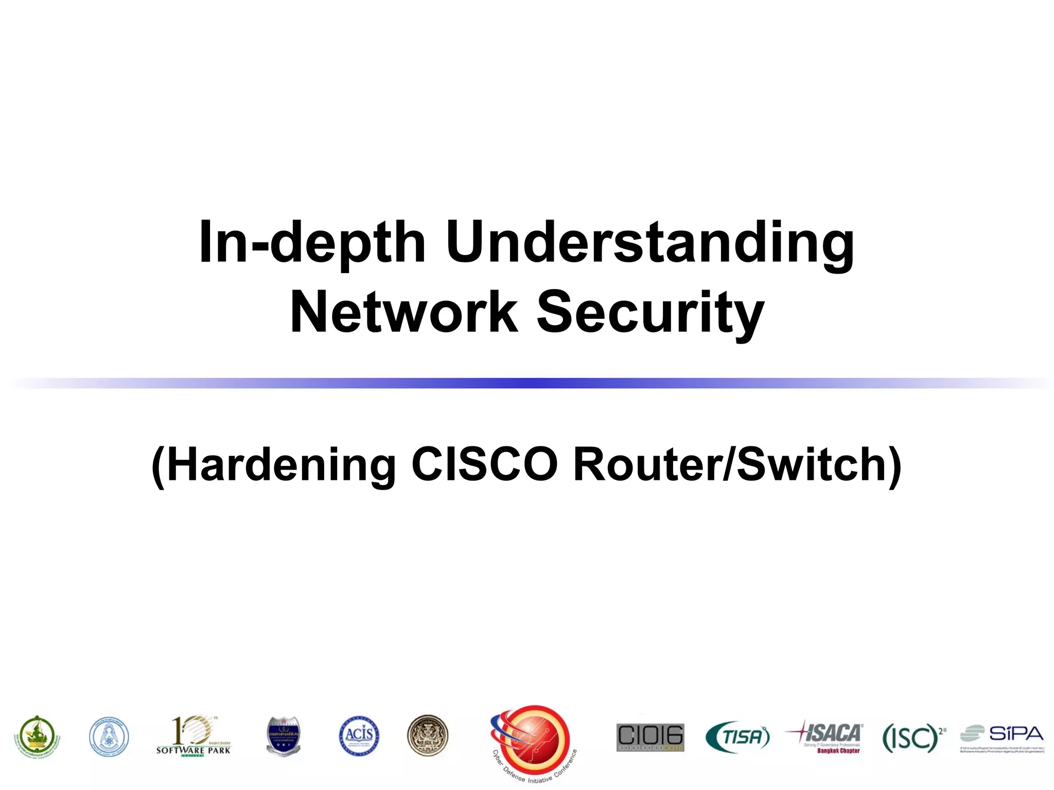 In depth understanding network security | PPT