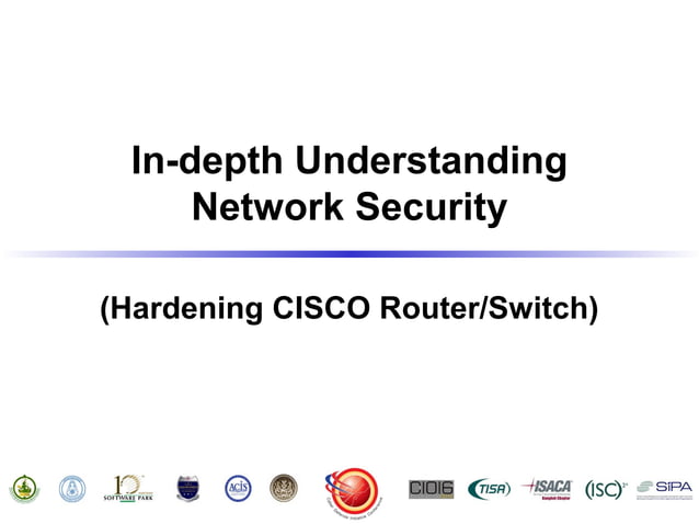 In depth understanding network security | PPT
