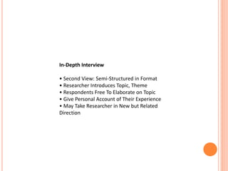 what is In depth interview | PPT | Resume Writing and Advice | Job Search