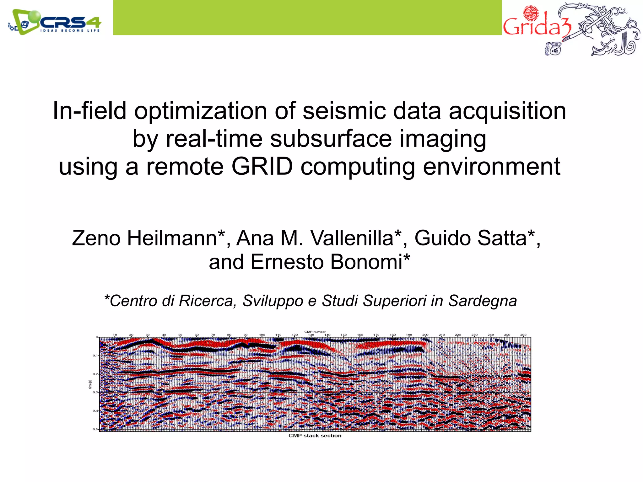 In Field Optimization Of Seismic Data Acquisition By Real Time Subsurface Imaging Using A Remote