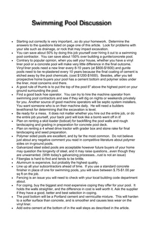 In ground pool | PDF | Home Improvement | Home & Garden