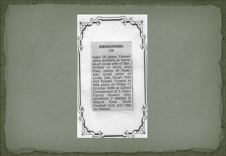 In Memory Of Elizabeth Anne Bienkowski | PPS