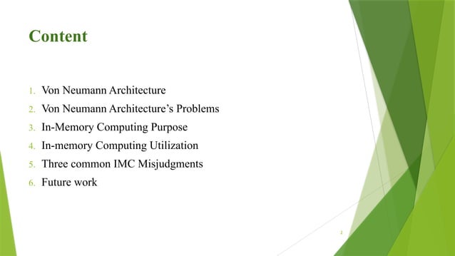 In-Memory Computing technology and Von Neumann Archite | PPT