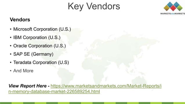 In memory database market-ppt | PPTX | Databases | Computer Software ...