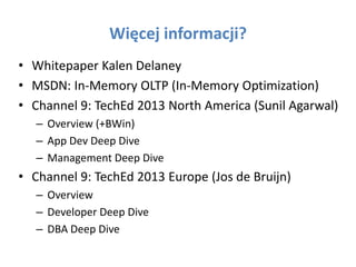 SQL Server 2014: In-memory OLTP | PPT