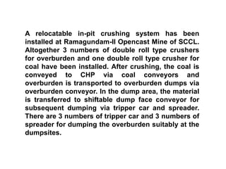 In pit crushing and conveying in surface mines | PPT