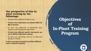 In plant training program | PPTX