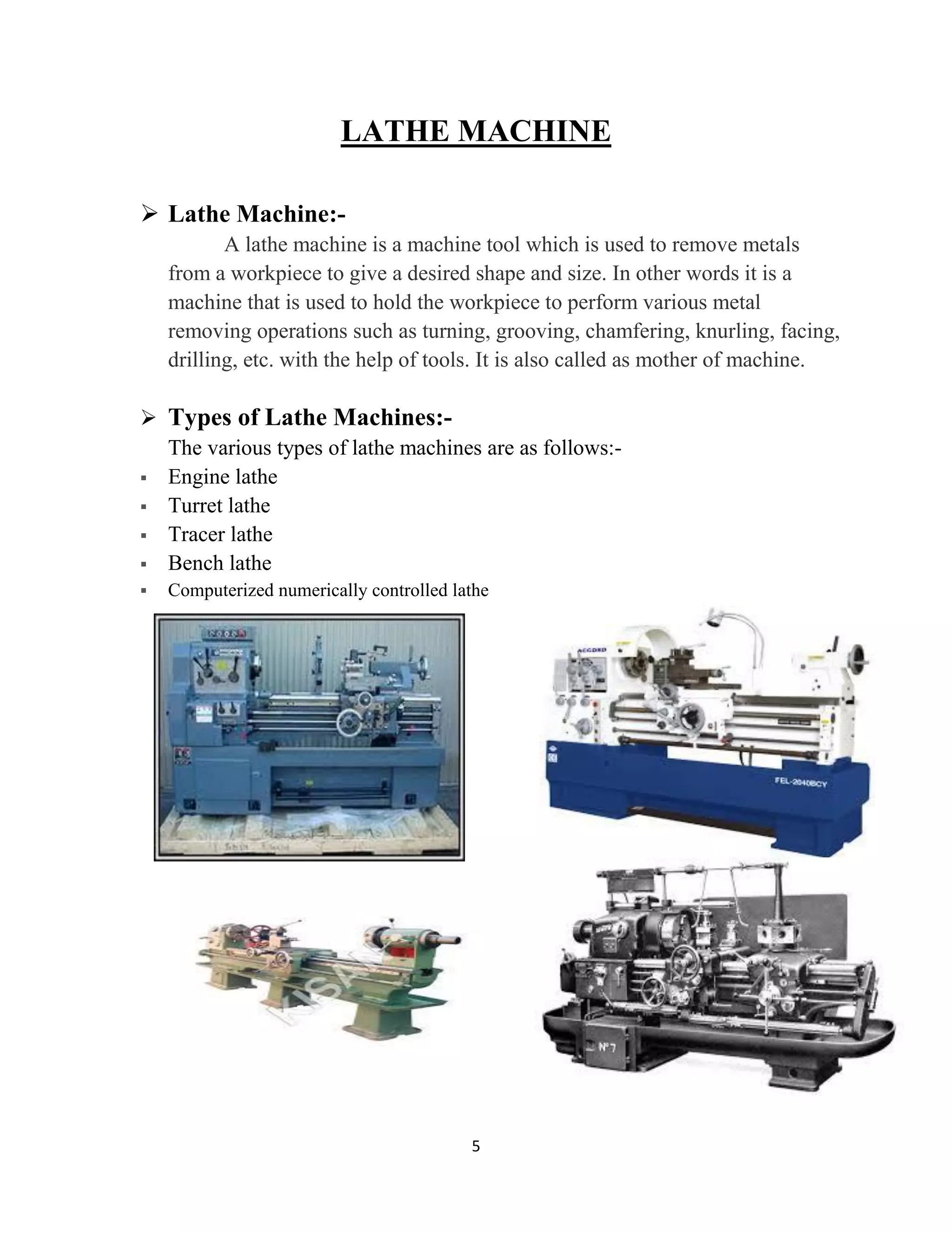 Lathe Machines | PDF