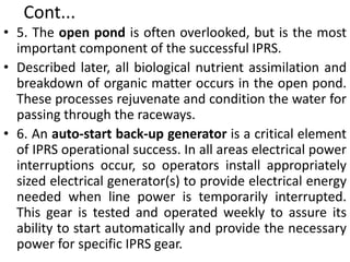 IN-POND RACEWAY SYSTEM IPRS FOR CLIMATE SMART AQUACULTURE by B.pptx