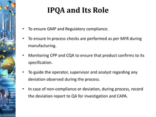 In-Process Quality Assurance Role in Pharma Industry_Dr. A.Amsavel.pdf