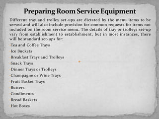 In-room dining service | PPTX