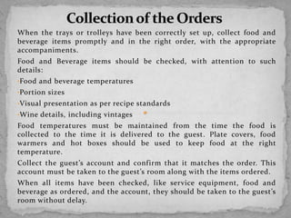 In-room dining service | PPTX