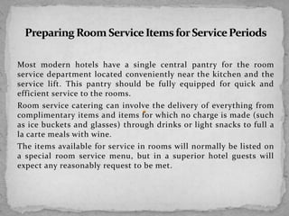 In Room Dining Service Ppt