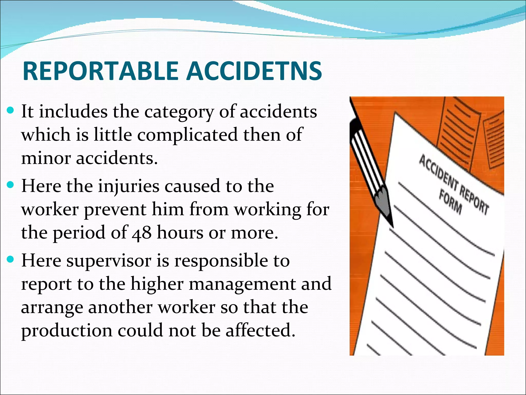 industrial accidents and their types , preventions | PPT