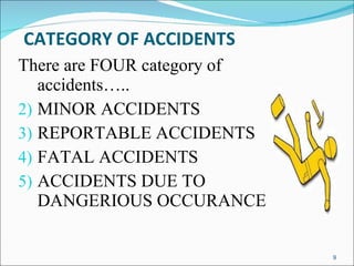 industrial accidents and their types , preventions | PPT
