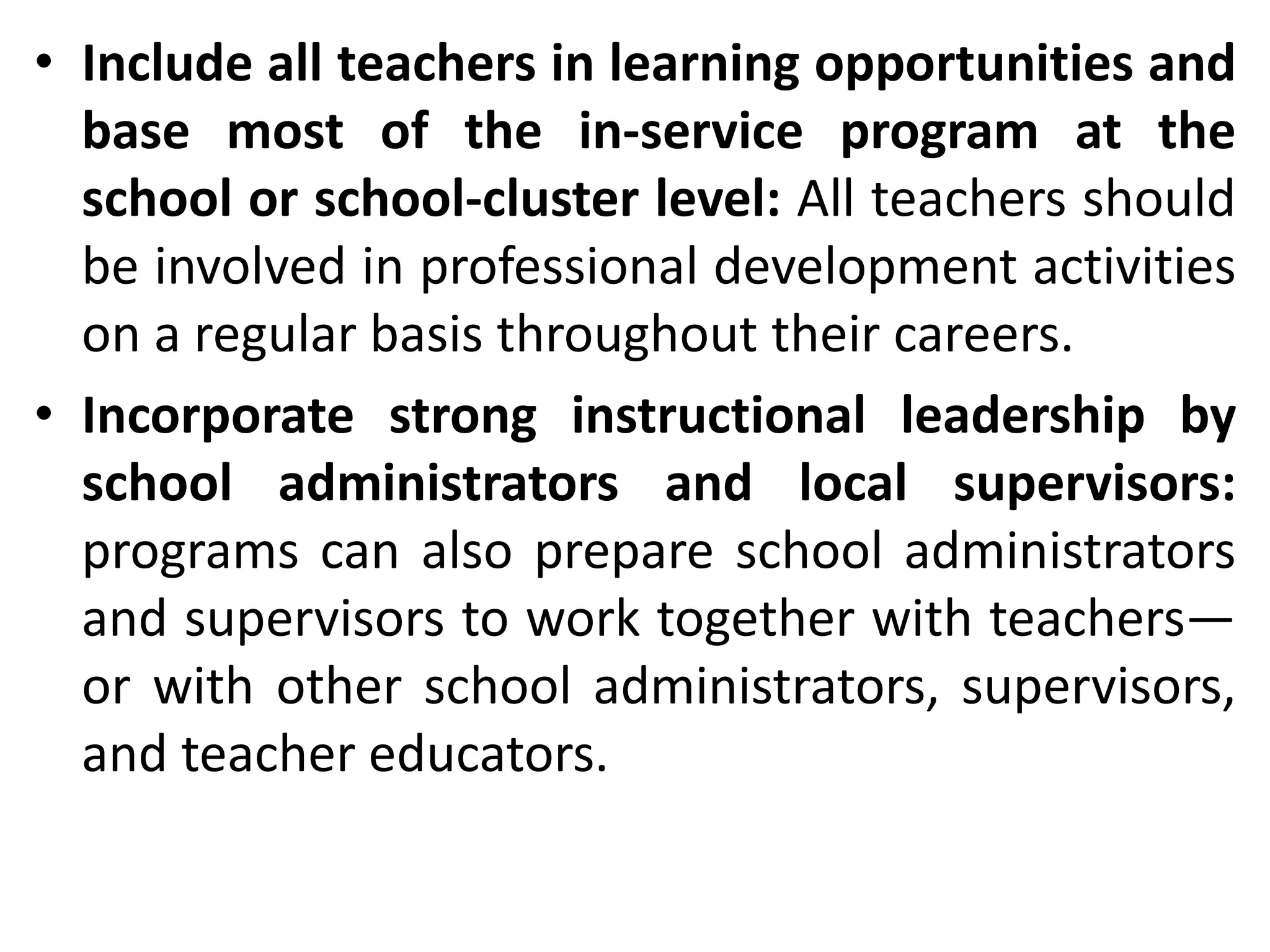 In service Teacher Education | PPTX