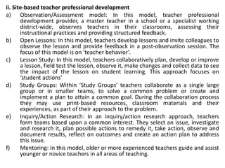 In service Teacher Education | PPTX