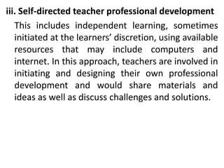In service Teacher Education | PPTX