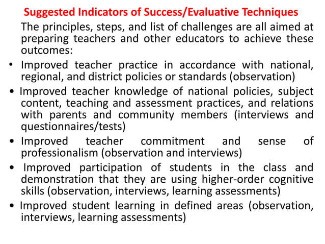 In service Teacher Education | PPTX