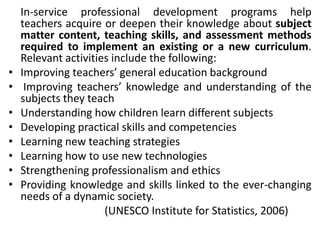 In service Teacher Education | PPTX