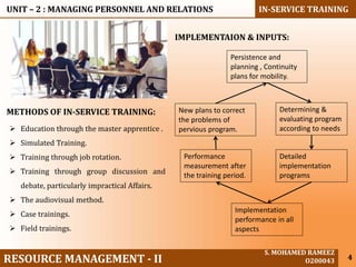 In service training | PPT