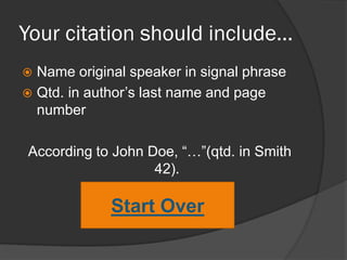 In text citation flow chart | PDF