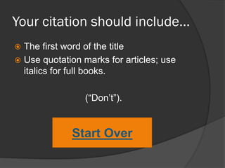 In text citation flow chart | PDF