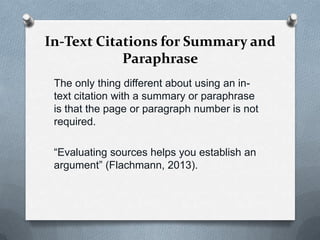 In text citations | PPTX